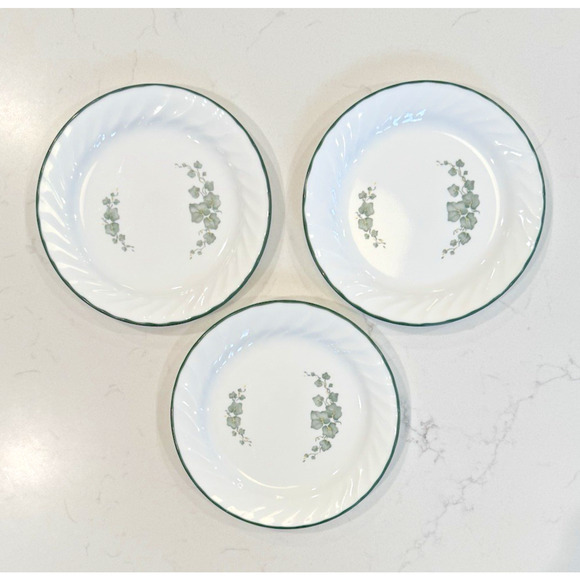 Corelle | Dining | Corelle Callaway Ivy Pattern Set Of 3 Bread Plates ...
